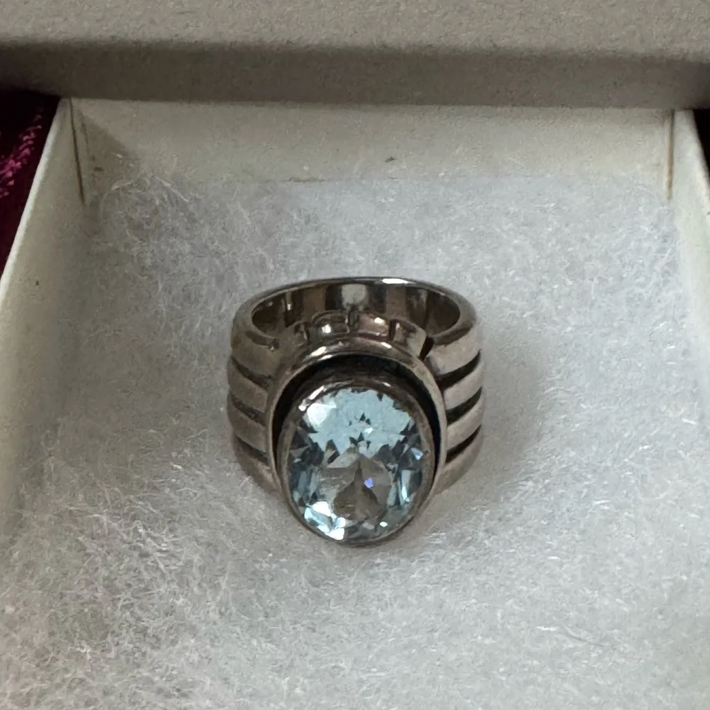 Silpada | Jewelry | Silpada R902 5 2 Carat Faceted Blue Topaz Sterling ...
